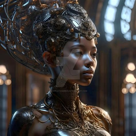 Futuristic Princess Ai Art By Purpletenebris On Deviantart