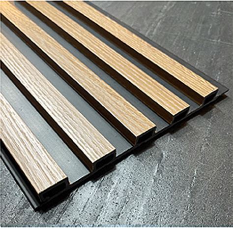 Fp 191 Oak Fluted Panel Black Background Chuvie Decor Ghana