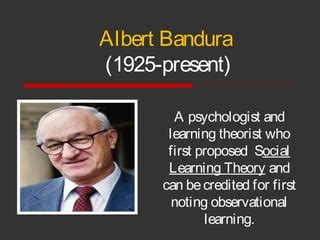 Albert Bandura Quotes Social Learning Theory