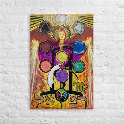 Raphael Alchemical Art By E Rushing 36 X 24 ~ Canvas Alchemicalart