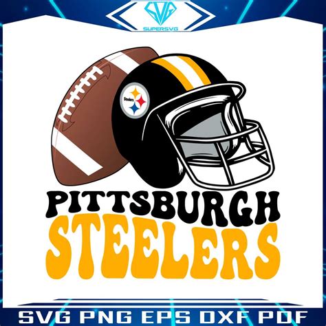 Pittsburgh Steelers Helmet Football Svg Digital Download