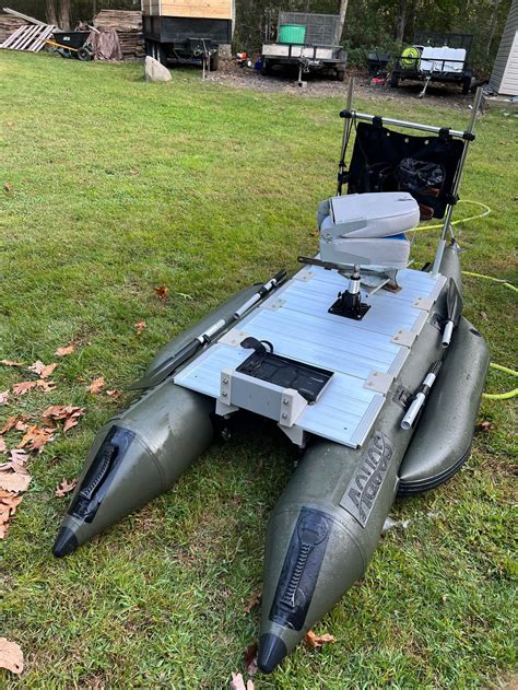 Inflatable Backpack Pontoon Boat 1 Person Kayaks Cream Ridge New
