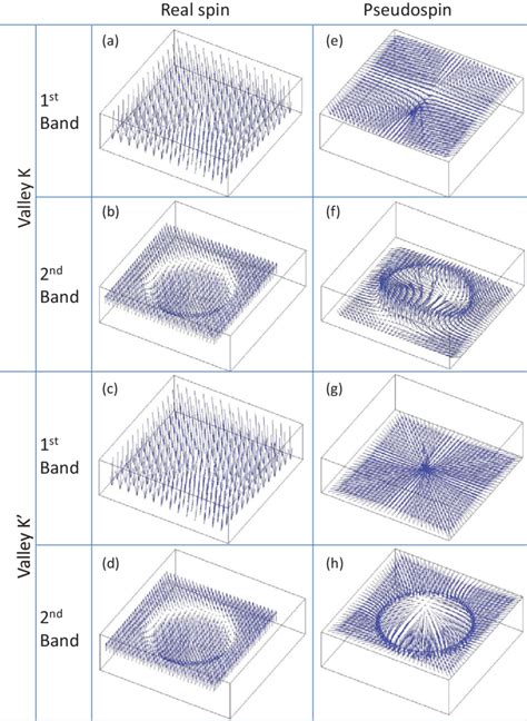 Color Online Real Spin And Pseudospin Textures Of The Two Valence Download Scientific Diagram