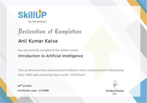 Kalva Anil Kumar On Linkedin Artificialintelligence Skillupgrade