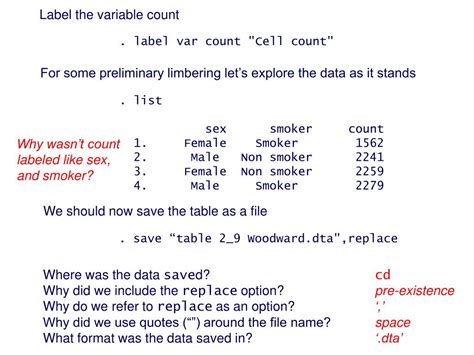 ppt stata lab ep521 ‘learning by doing session 1 exploring data