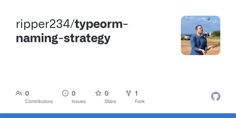 Github Ripper234typeorm Naming Strategy