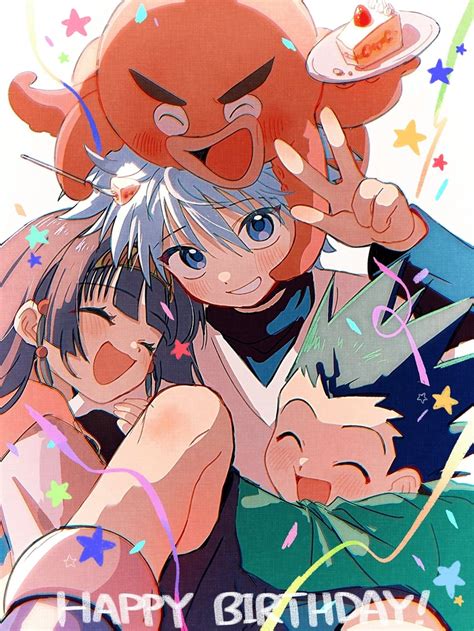 Killua Zoldyck Gon Freecss Alluka Zoldyck And Ikalgo Hunter X Hunter Drawn By Thicopoyo