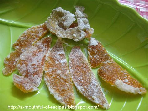 A Mouthful Of Recipes Candied Peel Celebrating Christmas