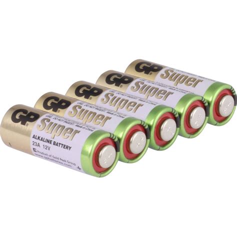 23a Alkáli Elem Távirányító Elem 12v 38 Mah 5 Db Gp Super A23 E23a
