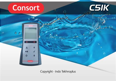 Portable Conductivity Meter C51k Consort Pt Indoteknoplus