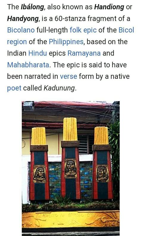 What Are 2 Difference In The Story Of Ibalon Epiko Ng Bicol Brainly Ph