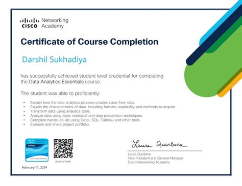 Darshil Sukhadiya On Linkedin This Certificate Is A Valuable Step Forward In My Journey Towards