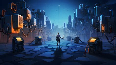 Cloud Computing World Map Network Data Storage Technology Service