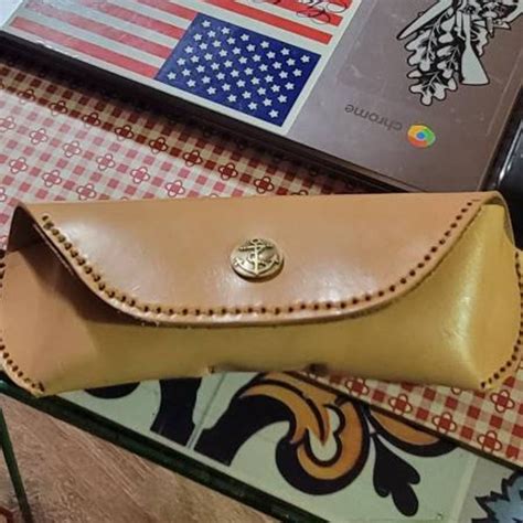 Leather Glasses Case Pattern Sunglass And Reading Glasses Sleeve A4