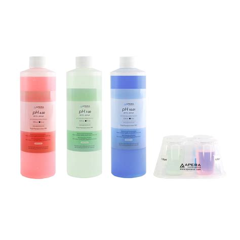 16 Oz Ph Calibration Buffer Solution Kit Ph 400 700 And 1001 Plus