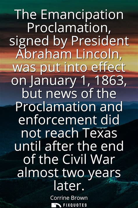 The Emancipation Proclamation Signed By Corrine Brown