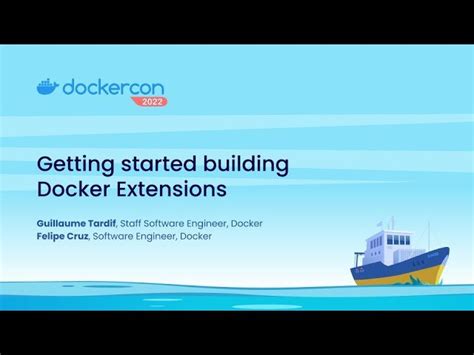 free video getting started building docker extensions from docker