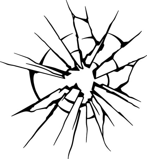 Cracked Glass Svg Broken Glass Svgcracked Glass Clipart Etsy