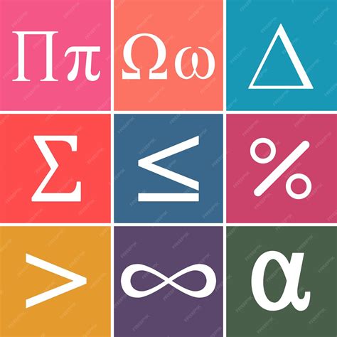 Premium Vector Math Symbol