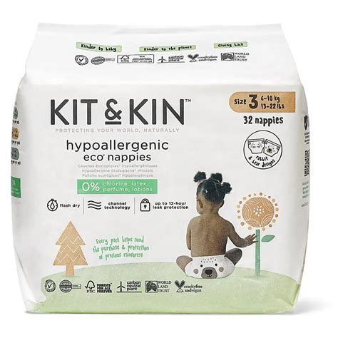 Kit And Kin Eco Diapers Size 3 32 Pack Nahdi