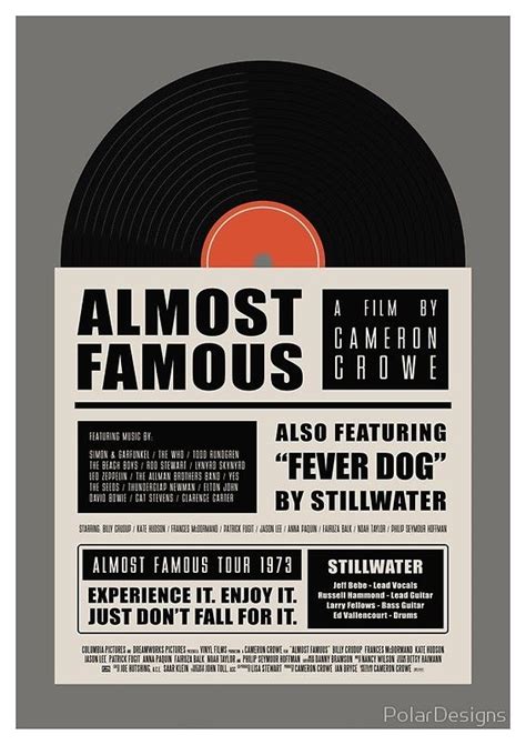 Almost Famous Minimalist Film Poster