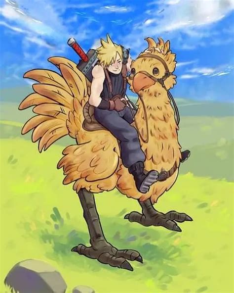 Cloud And Chocobo Fan Art I Made Recently Scrolller