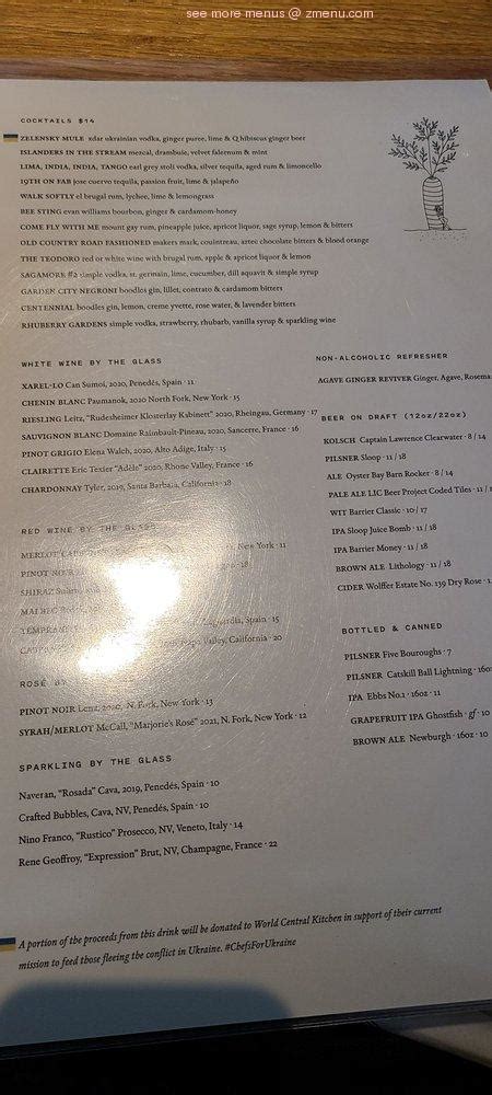 Online Menu Of Small Batch Restaurant Garden City New York 11530 Zmenu