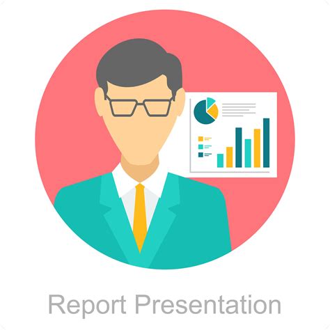 Report Presentation And Analysis Icon Concept Vector Art At Vecteezy