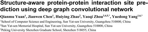 bioinformatics 基于深度图卷积网络的结构感知的蛋白质相互作用位点预测 智源社区