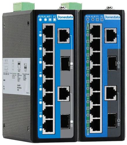 6 Port Or 10 Port Gigabit Layer 2 Managed Industrial Network Switch At