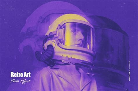 Premium Psd Retro Art Photo Effect Psd