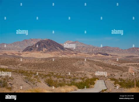 Hiking In The Shoreline Trail Of Lake Mead National Recreation Area At