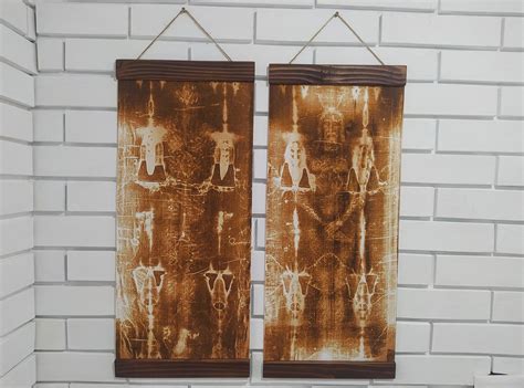 The Shroud Of Turin Front And Back Holy Linen Of Jesus Christ Son Of