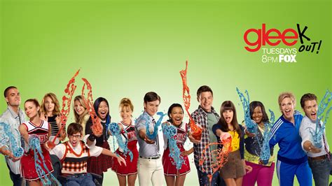 Glee Ensemble Hd Colorful Cheer Squad Wallpaper 1920x1080