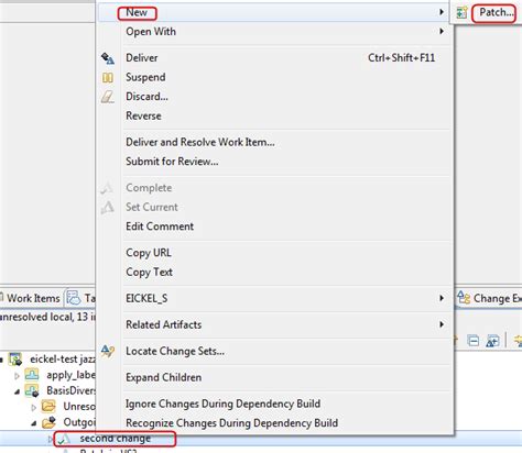 Closed RTC Create Patch To Deliver Subset Of Changes In Visual Studio Jazz Forum