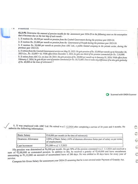 Salary Practice Questions Pdf