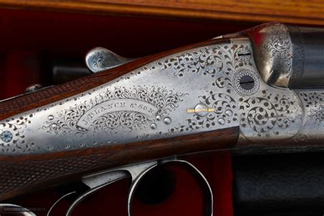John Blanch And Son Cased 12 Ga Back Action Sidelock 2 3 4 Chambers No