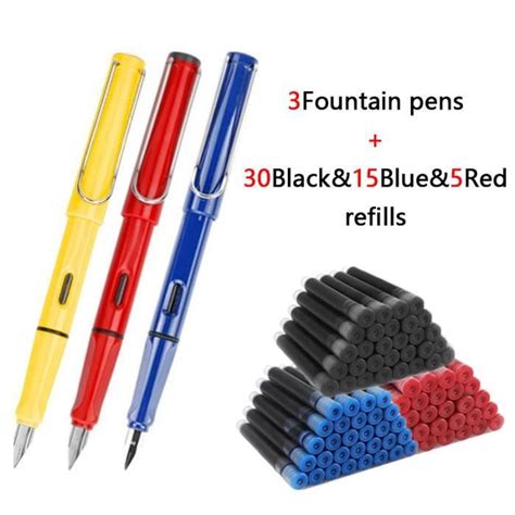 Stylomixed Ink Set7 Ef Jeu De Stylos À Plume 038mm 53 Pièces