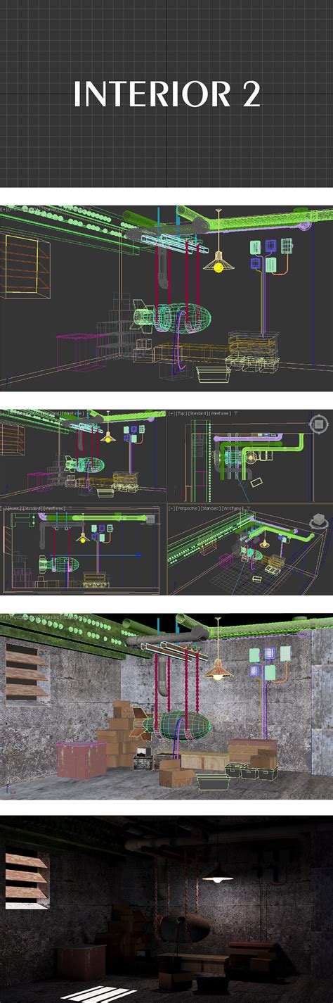 3d Environment Modeling Behance
