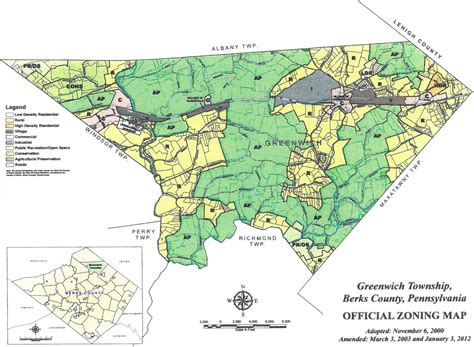 Greenwich Township Berks County Pennsylvania Maps