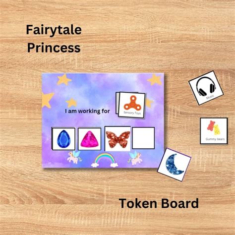 Princess Fairytale Token Board By Elemental Education Resources Tpt