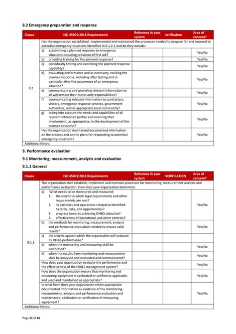 Iso 45001 2018 Audit Checklist Of Safety Pdf Business Administration Business