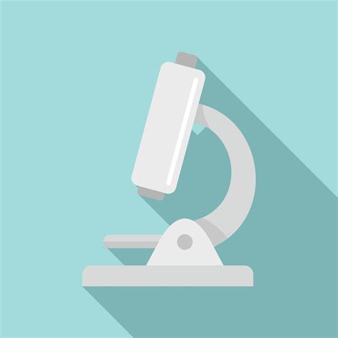 Biophysics Microscope Icon Flat Style 14528546 Vector Art At Vecteezy
