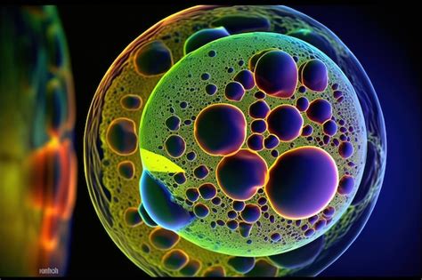 Premium Ai Image Human Cell Microscope