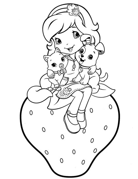 Strawberry Shortcake Clipart Black And White At George Ochoa Blog