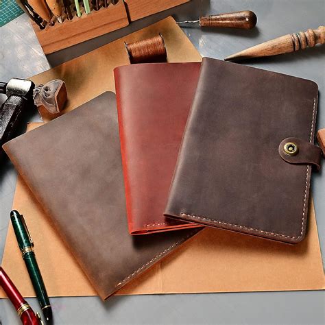 Cuaderno De Cuero Recargable 9 X 7 5 Pulgadas Diario De Escritura De