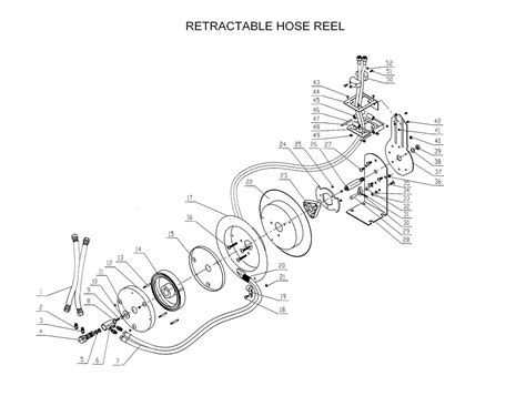 Air Hose Reel Parts Diagram Reelcraft 80000 Series Air Water Hose