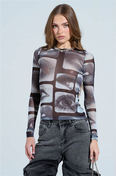 Libby Mesh Graphic Tee Akira