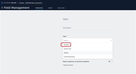 Categorise Types Of Checklists Autodesk Community