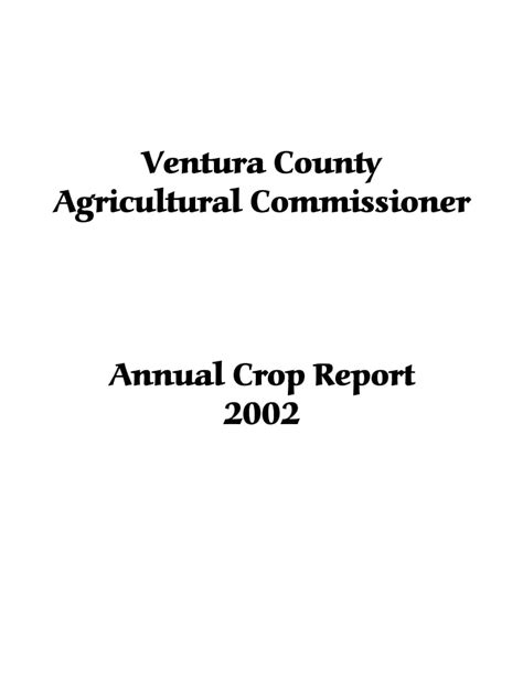 Crop Reports Agriculture Weights And Measures